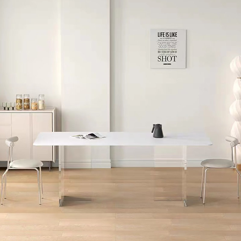 MRzenghong Modern Acrylic Floating Dining Table | Wayfair